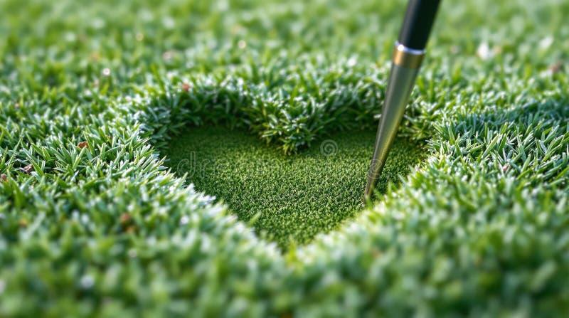 Heart-Shaped Patch of Grass Surrounded by Foliage, Generative Ai Stock ...