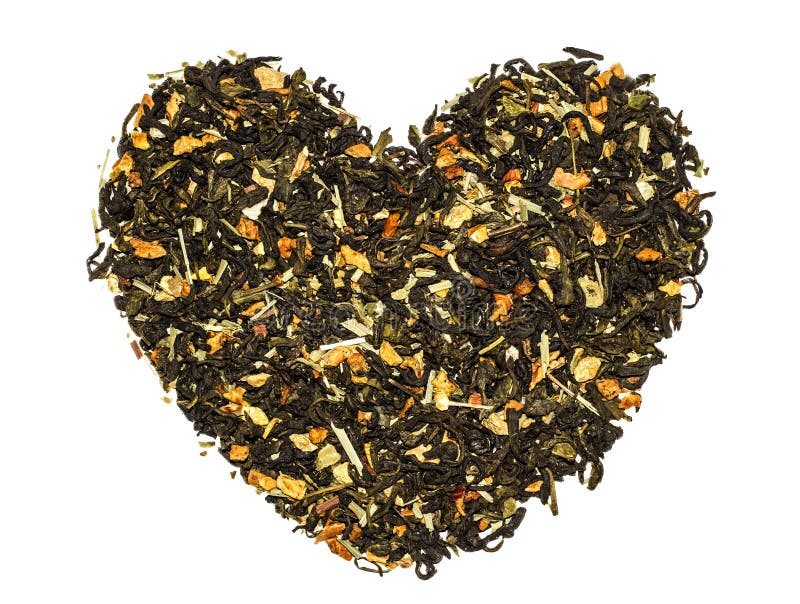 Heart from green tea stock photo. Image of objects, circle - 27227292