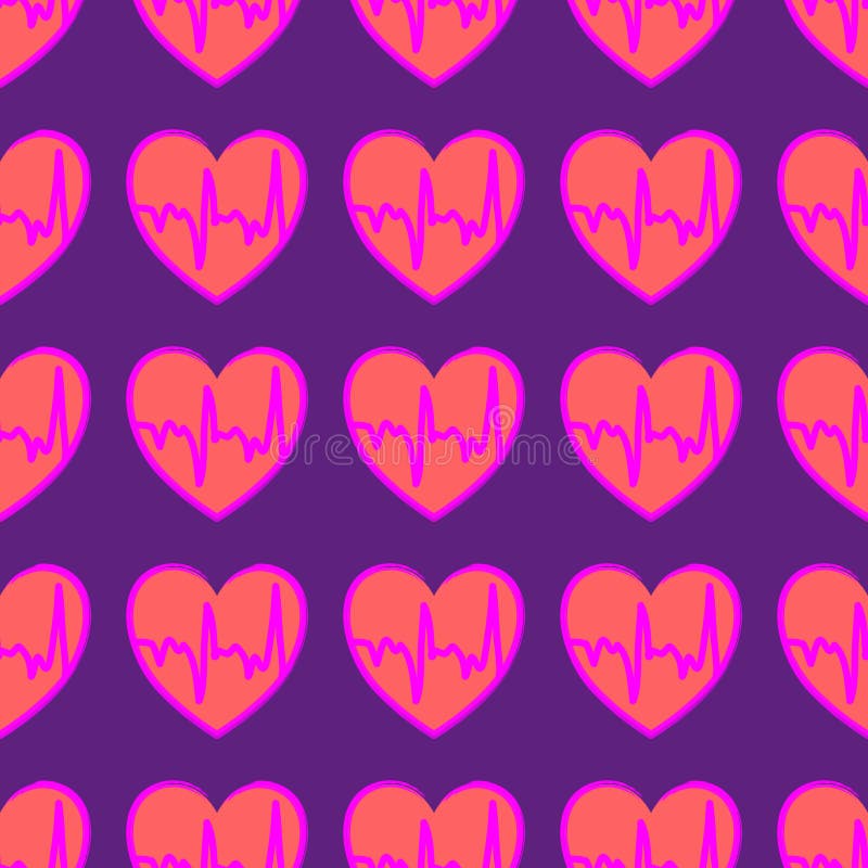 Heart grid pattern stock vector. Illustration of mother - 7990650