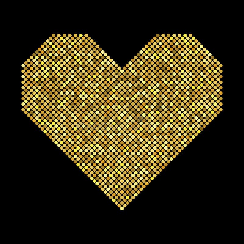 Heart with halftone effect stock vector. Illustration of pattern ...