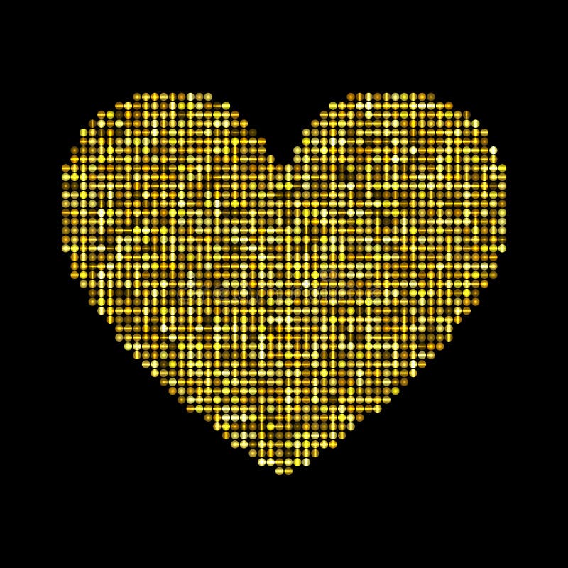 Heart with halftone effect stock vector. Illustration of gift - 124018428