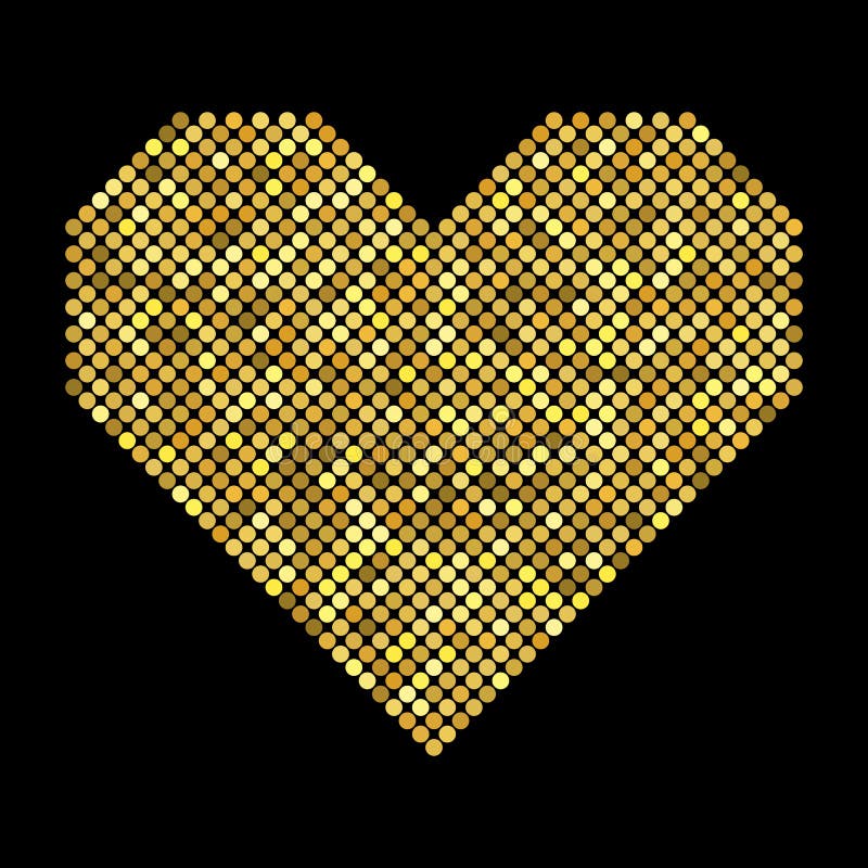 Heart with halftone effect stock vector. Illustration of design - 128507784