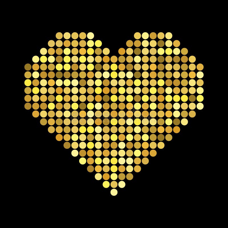 Heart with halftone effect stock vector. Illustration of abstract ...