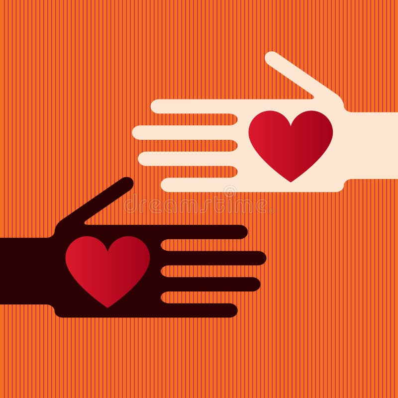 Heart hand stock vector. Illustration of friend, creative - 22276938