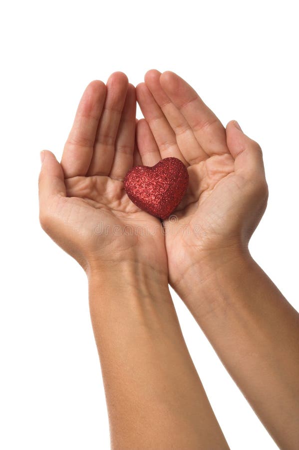 Heart in hand stock photo. Image of loving, romantic, sensual - 3371348