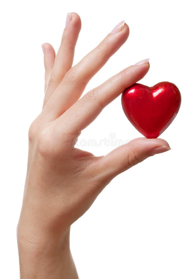 Heart in hand stock photo. Image of love, ideas, purple - 9290830