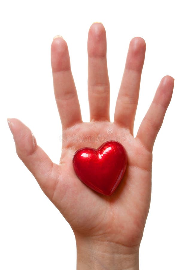 Heart in hand stock photo. Image of hope, disease, female - 9335448