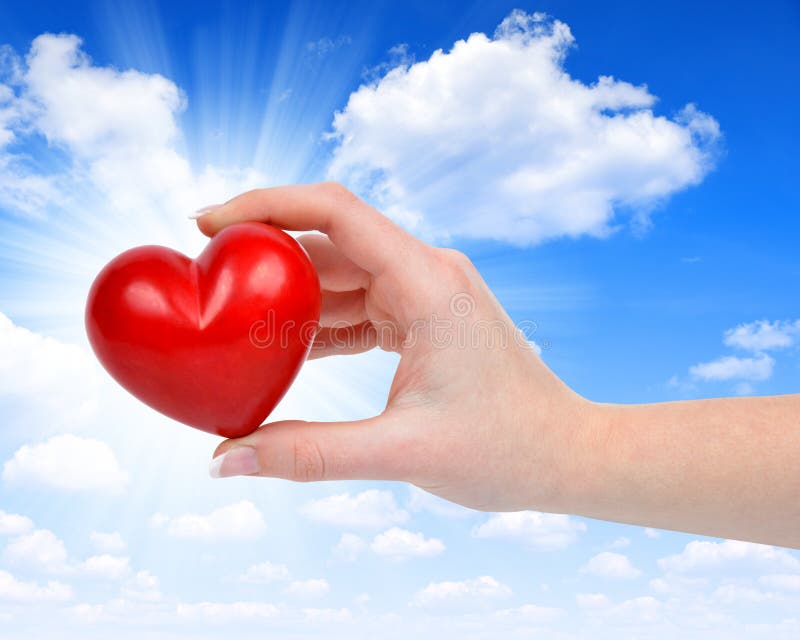 Heart in hand stock photo. Image of gift, love, help - 41767574