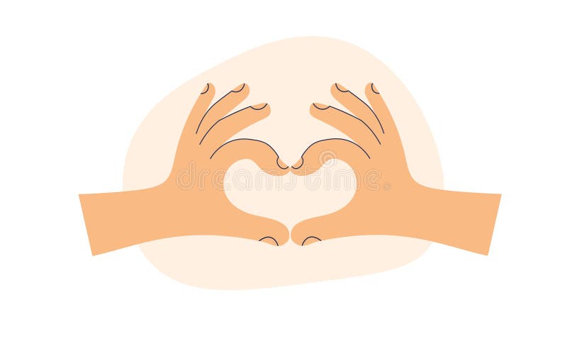 Heart hand emoji sign. stock vector. Illustration of relationship ...