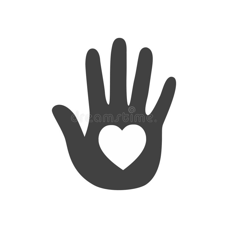 Heart hand emoticon stock vector. Illustration of emoji - 74748465