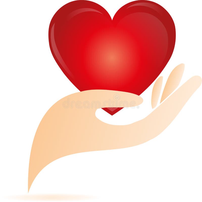 Dog Paw with Heart and Hand, Heart for Dog Logo Stock Vector ...