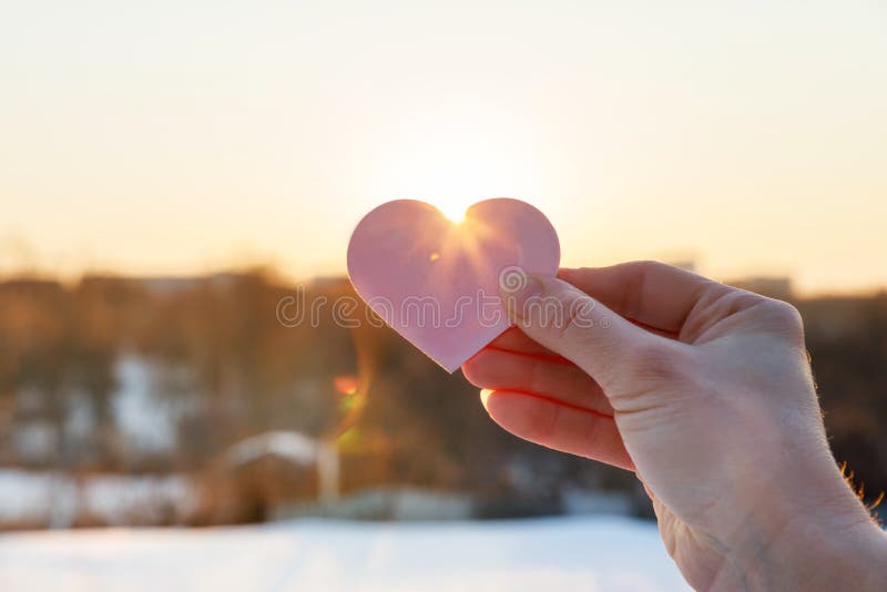 Heart Hand Gesture Sun Rays Stock Photos - Free & Royalty-Free Stock ...