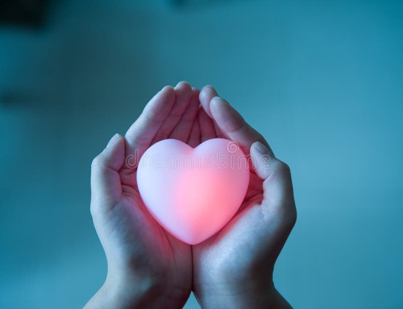 Red Heart in Hands Top View. Healthy, Love, Donation Organ, Donor, Hope ...