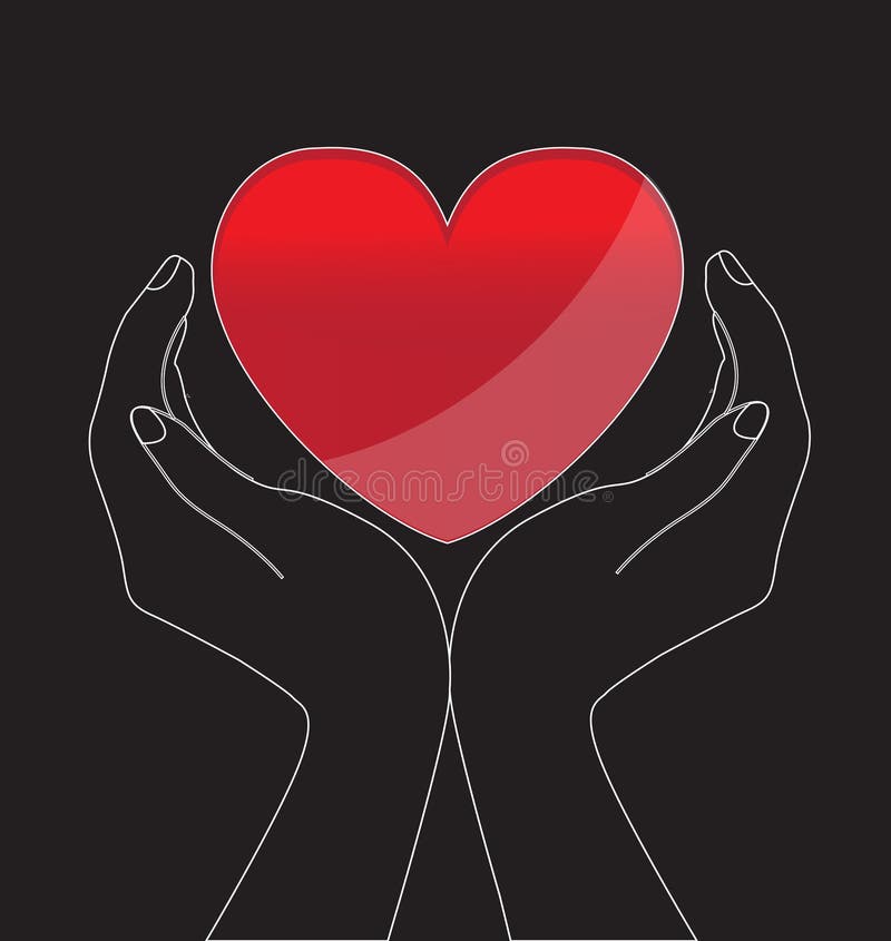 Praying Hands Heart Stock Illustrations – 518 Praying Hands Heart Stock ...