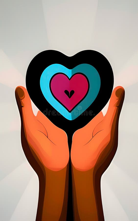 Hands Holding Heart Digital Stock Illustrations – 561 Hands Holding ...