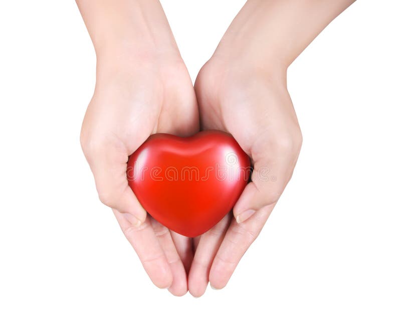 Heart in the hands stock illustration. Illustration of protect - 35588333