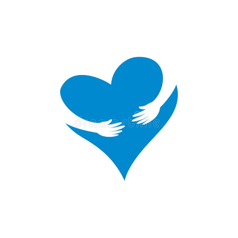 Heart Hands Logo Vector Icon Illustration Stock Vector - Illustration ...
