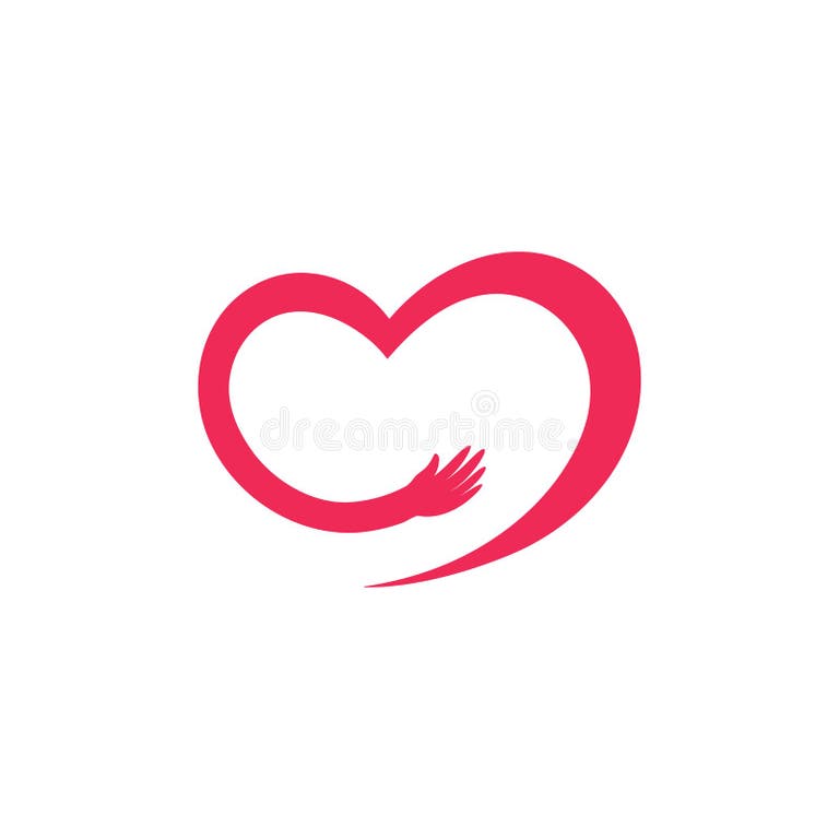 Heart Hands Logo Vector Icon Illustration Stock Vector - Illustration ...