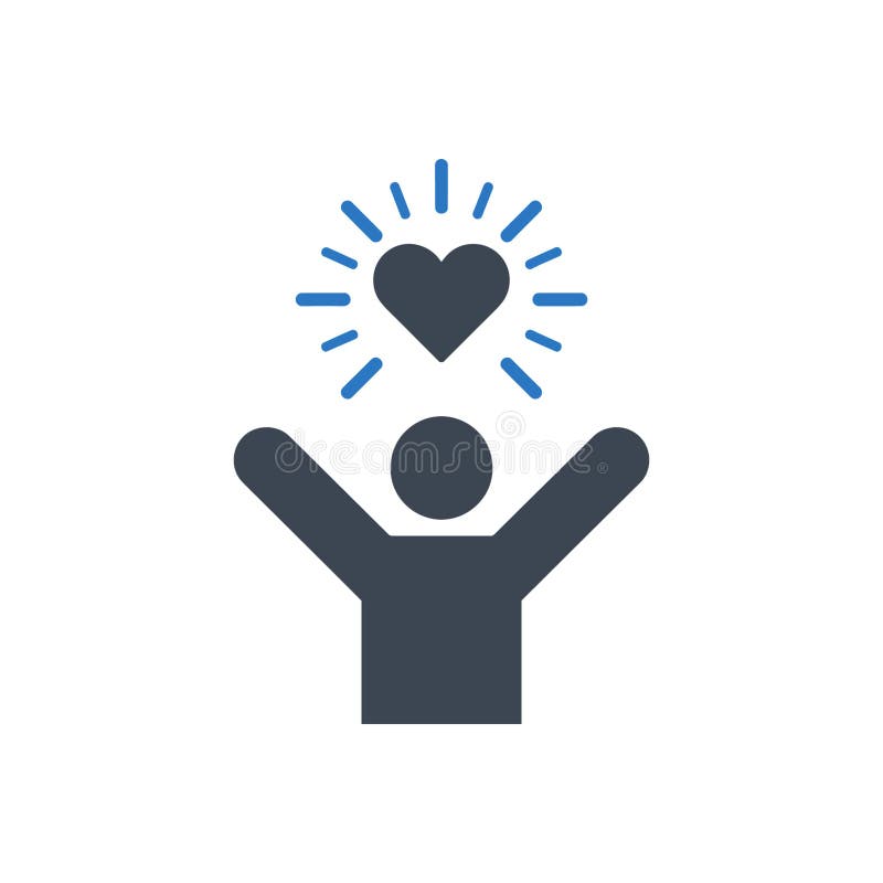 Heart and Happiness Icon stock vector. Illustration of love - 361696464