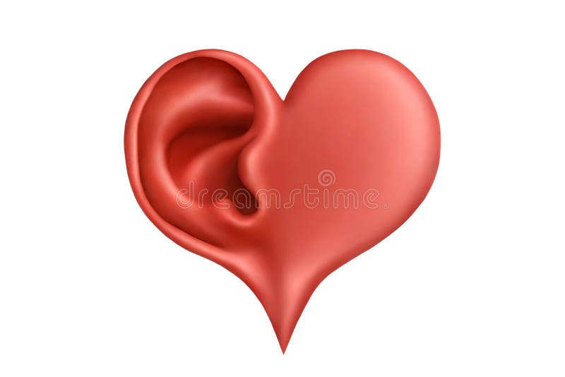 Heart&hearing stock illustration. Illustration of isolated - 21228506
