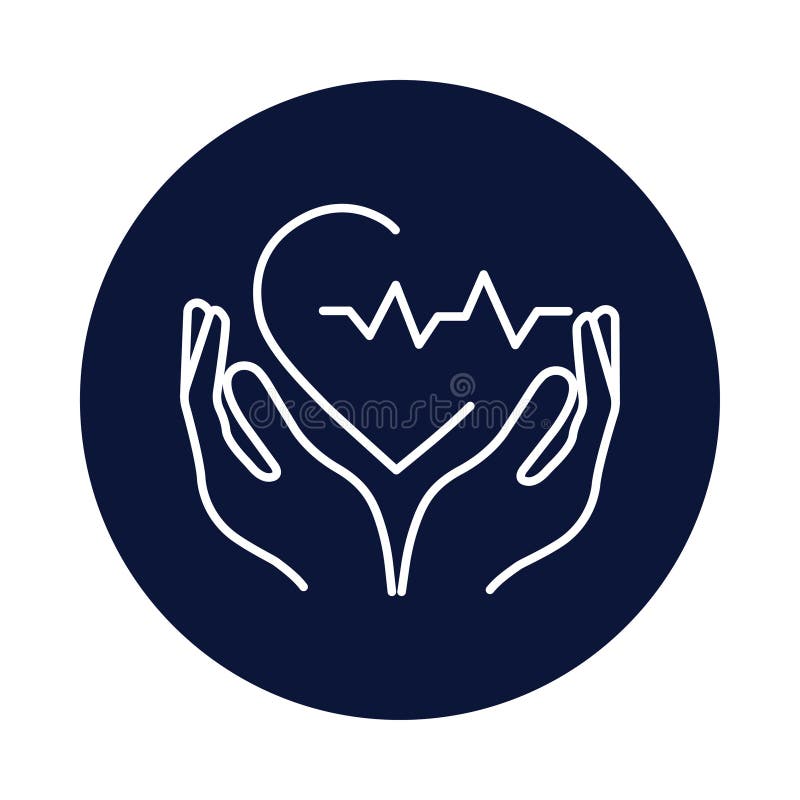 Heart, Heartbeat, Hand, Love, Heart Care Icon Stock Vector ...
