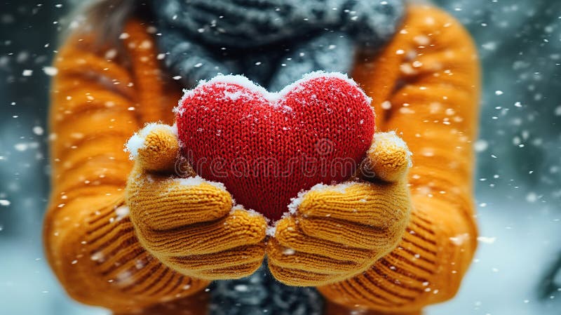 Heart Held Snowy Hands Stock Photos - Free & Royalty-Free Stock Photos ...