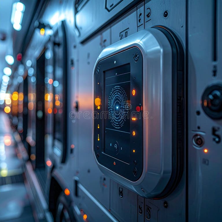 Futuristic Cybersecurity Control Panel Stock Illustrations – 800 ...