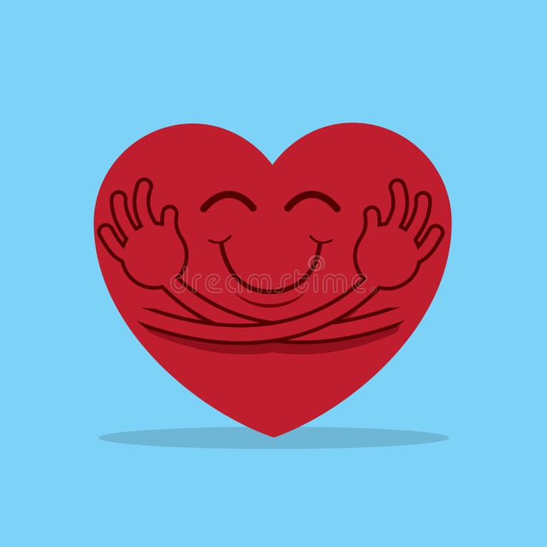 Heart Arms Hug Stock Illustrations – 919 Heart Arms Hug Stock ...
