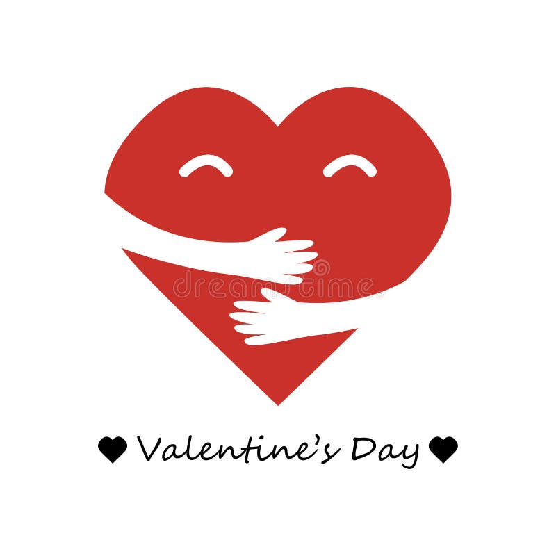 Heart with Hugs, Vector Illustration Stock Vector - Illustration of ...