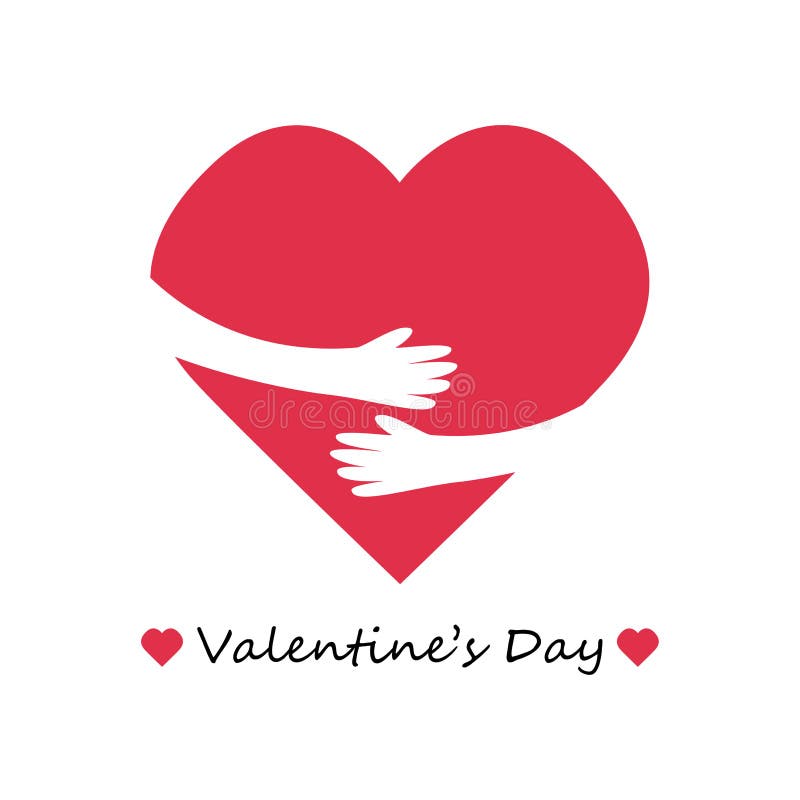 Heart with Hugs, Vector Illustration Stock Vector - Illustration of ...