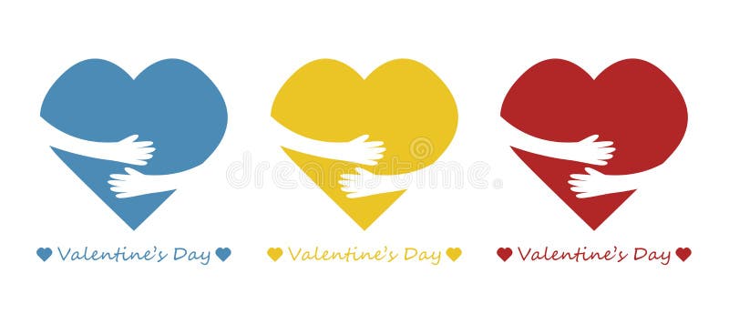 Heart with Hugs, Vector Illustration Stock Vector - Illustration of ...