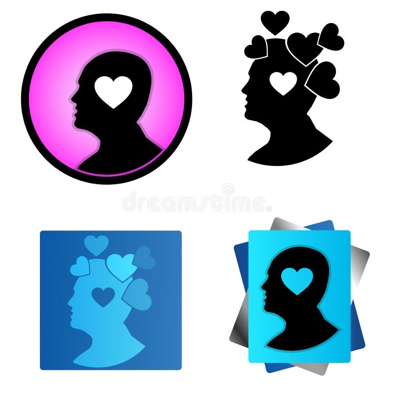 Heart of the human mind stock vector. Illustration of mind - 91830449