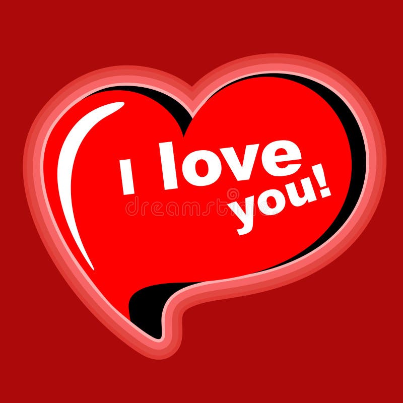 Heart. I love you stock vector. Illustration of backdrop - 29100265