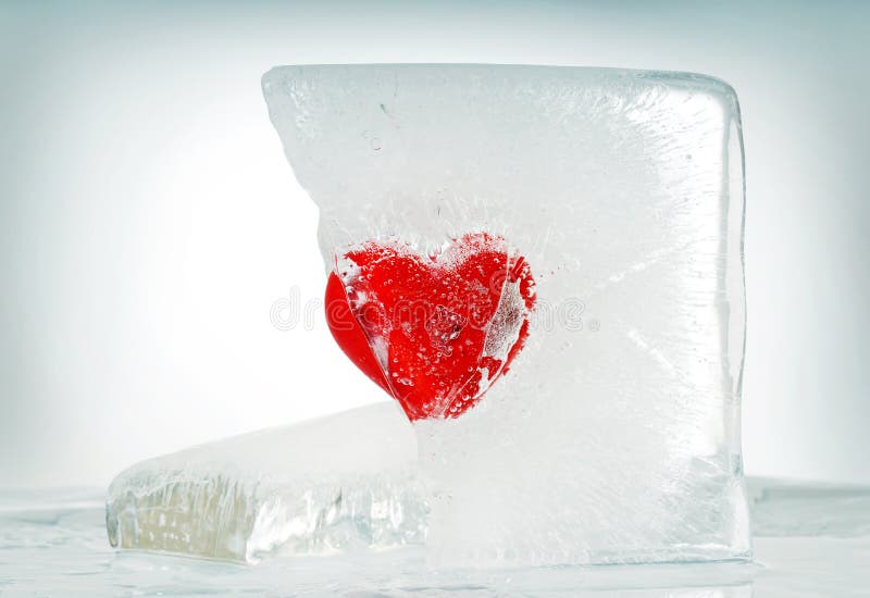 Heart and ice stock photo. Image of heart, shape, frozen - 7144598