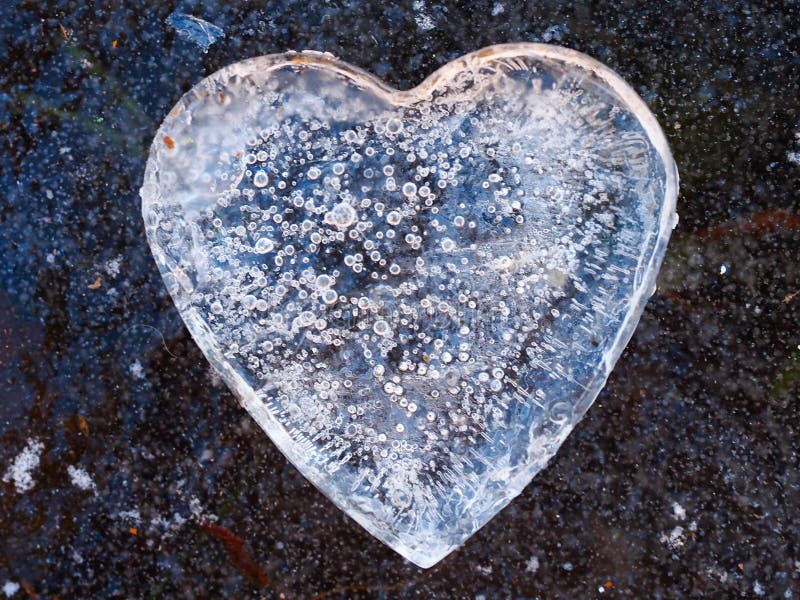 Heart of Ice stock photo. Image of holidays, water, frozen - 35664670