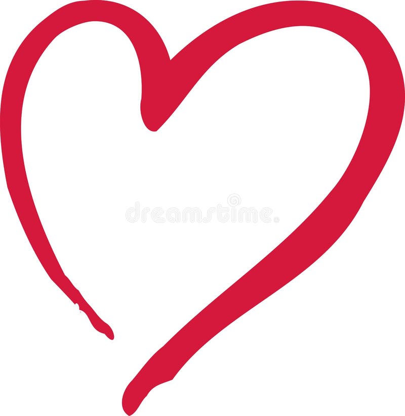 Heart icon caligraphy stock vector. Illustration of decorative - 107169671