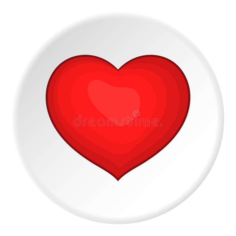 Heart icon, cartoon style stock vector. Illustration of graphic - 78690027