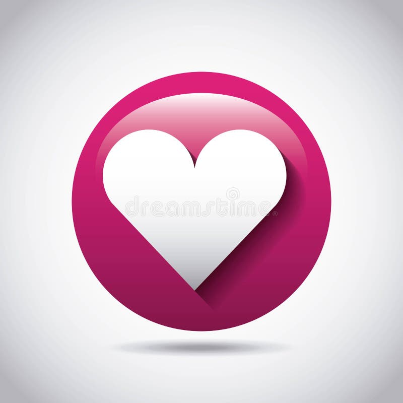 Heart icon design stock illustration. Illustration of shape - 69591845