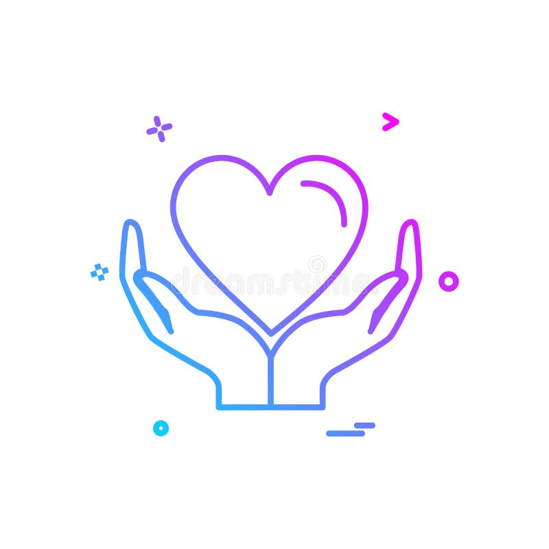 Heart icon design vector stock vector. Illustration of decoration ...