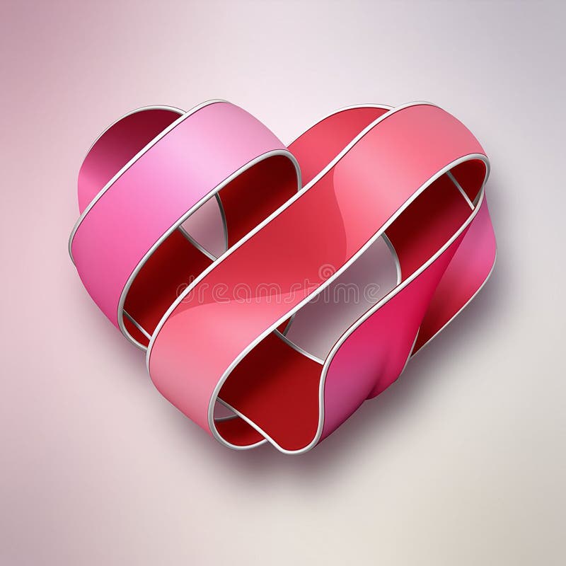3D Heart Made Illustrations Stock Illustration - Illustration of ...