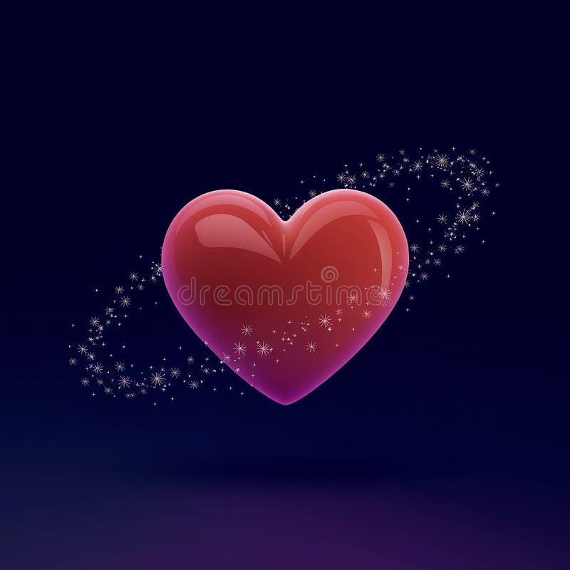 3D Heart Made Illustrations Stock Illustration - Illustration of ...