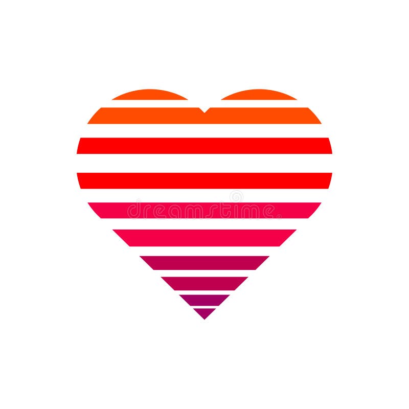 Red Heart Icon. Love Concept Stock Vector - Illustration of touch ...