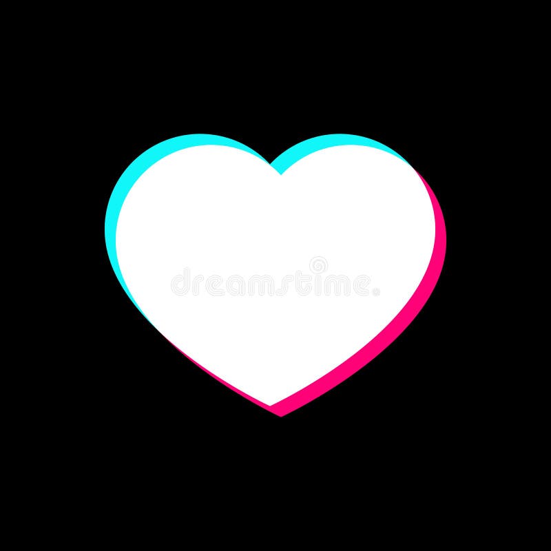 Heart Icon Popular Social Network Style Stock Vector - Illustration of ...
