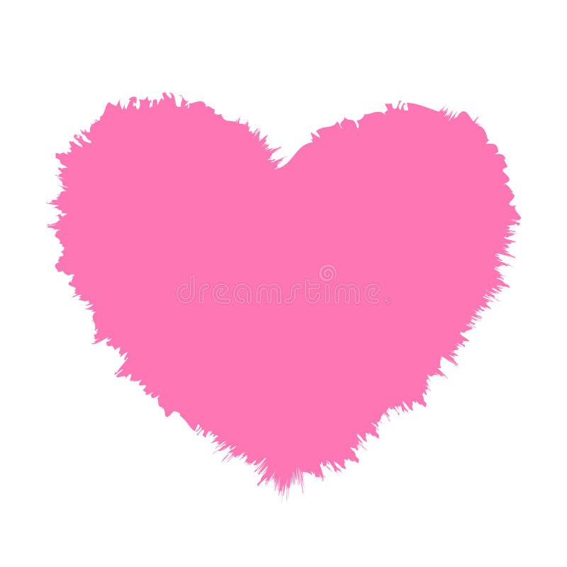 Heart, Heart Icon, Heart Shape Stain, Splatter Pink Heart Symbol Stock ...