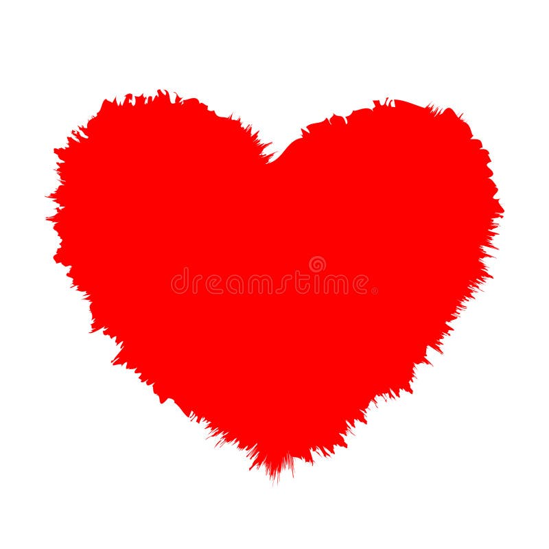 Heart, Heart Icon, Heart Shape Stain, Splatter Red Heart Symbol Stock ...