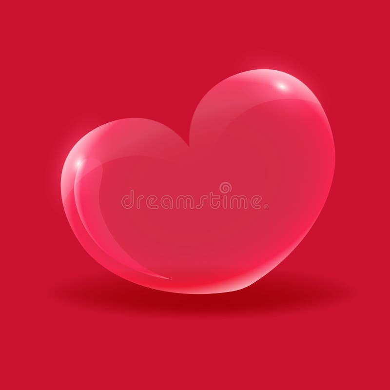 Heart Icon. Valentine Decoration. Realistic Icon. Vector Illustration ...