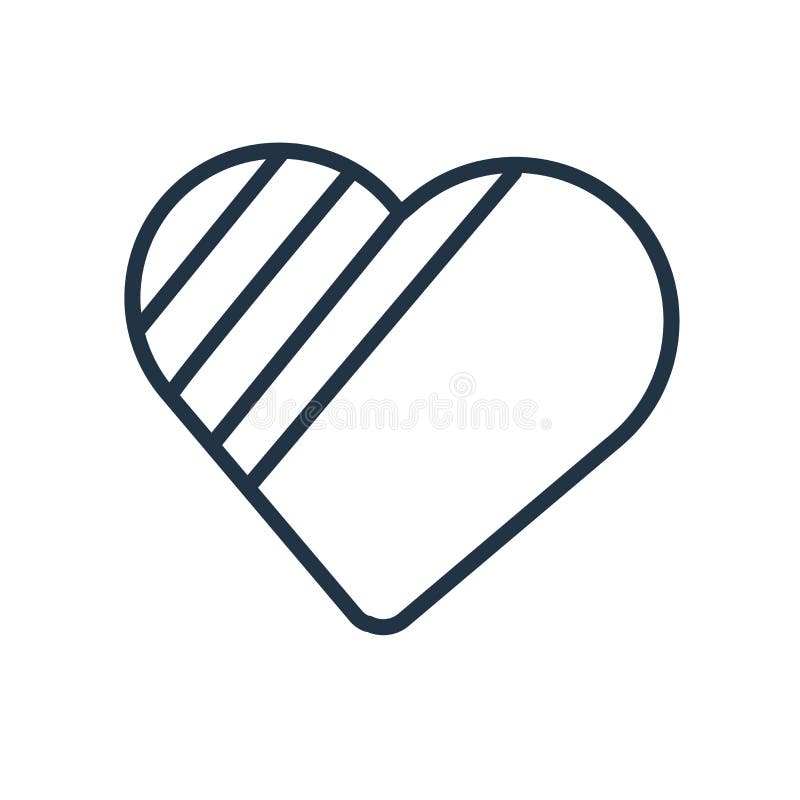 Heart Icon Vector Isolated on White Background, Heart Sign Stock Vector ...