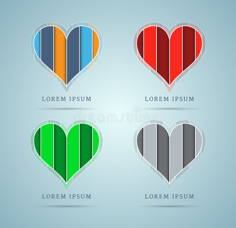 Heart icons stock vector. Illustration of transparent - 41488840
