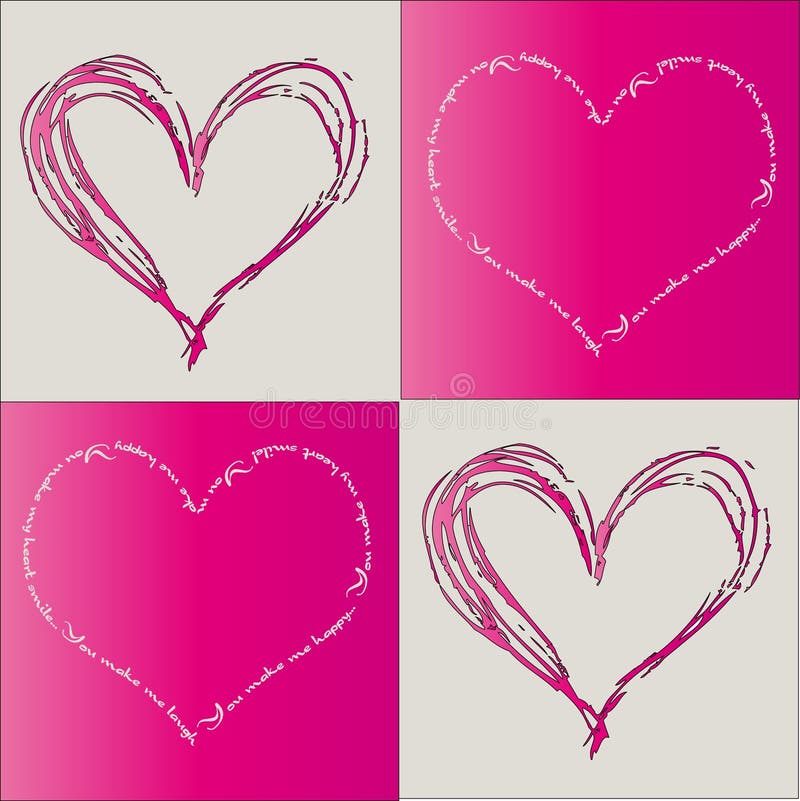 Heart and text stock vector. Illustration of heart, valentine - 8434428