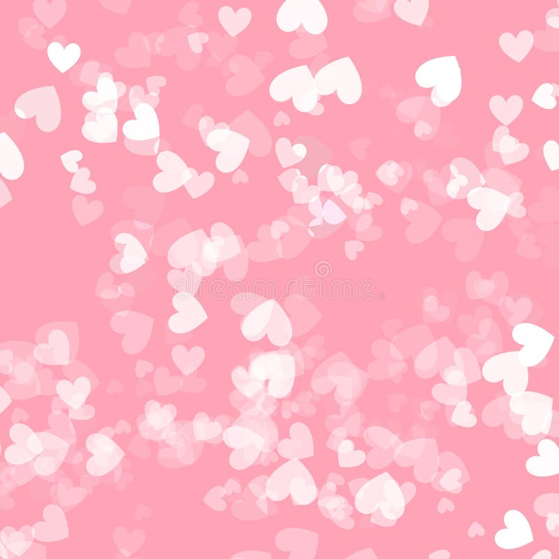 Heart Illustration Shape on Pink Pastel Abstract Background Stock ...